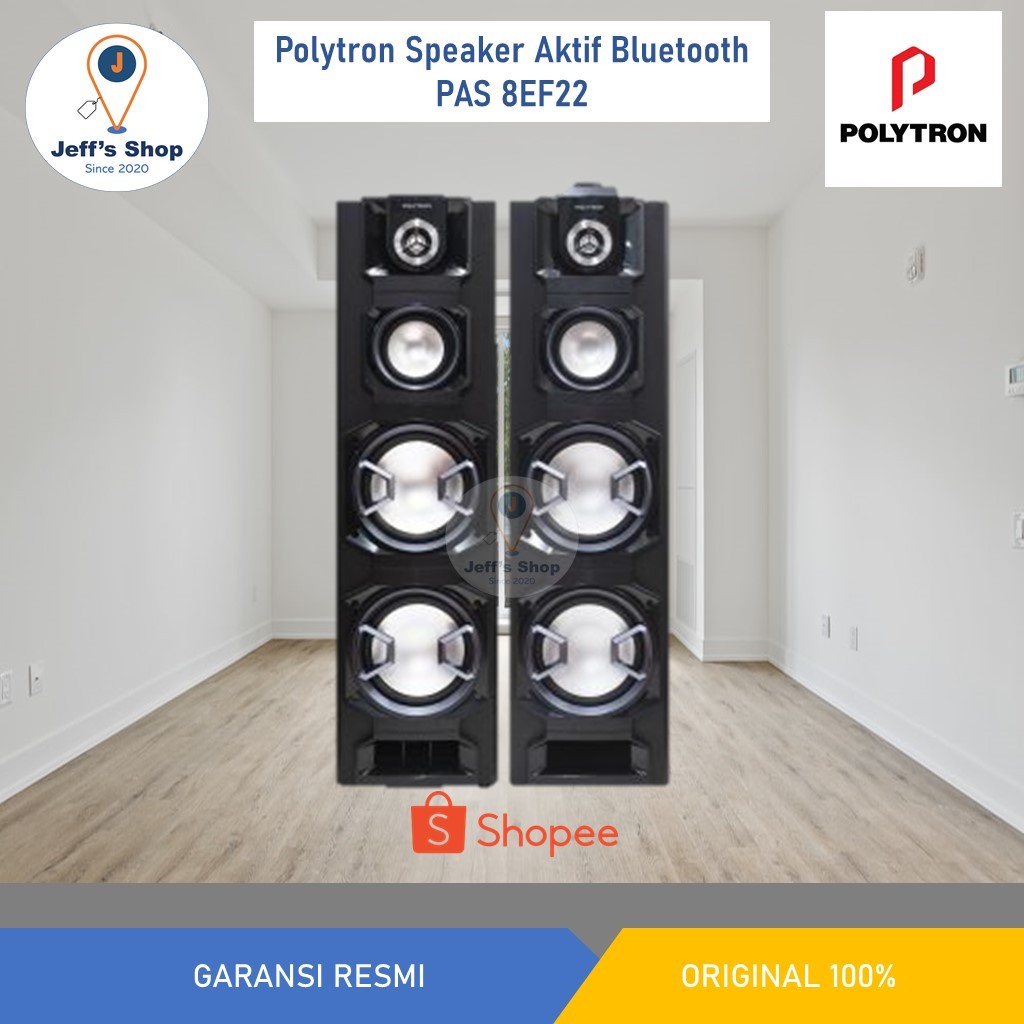 Jual Polytron Speaker Aktif Bluetooth [Double Woofer 8 Inch] PAS 8EF22 ...