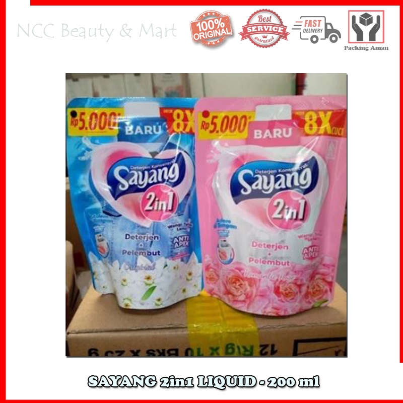 Jual * NCC * Sayang Liquid 2in1 Detergent Pelembut Deterjen Konsentrat ...