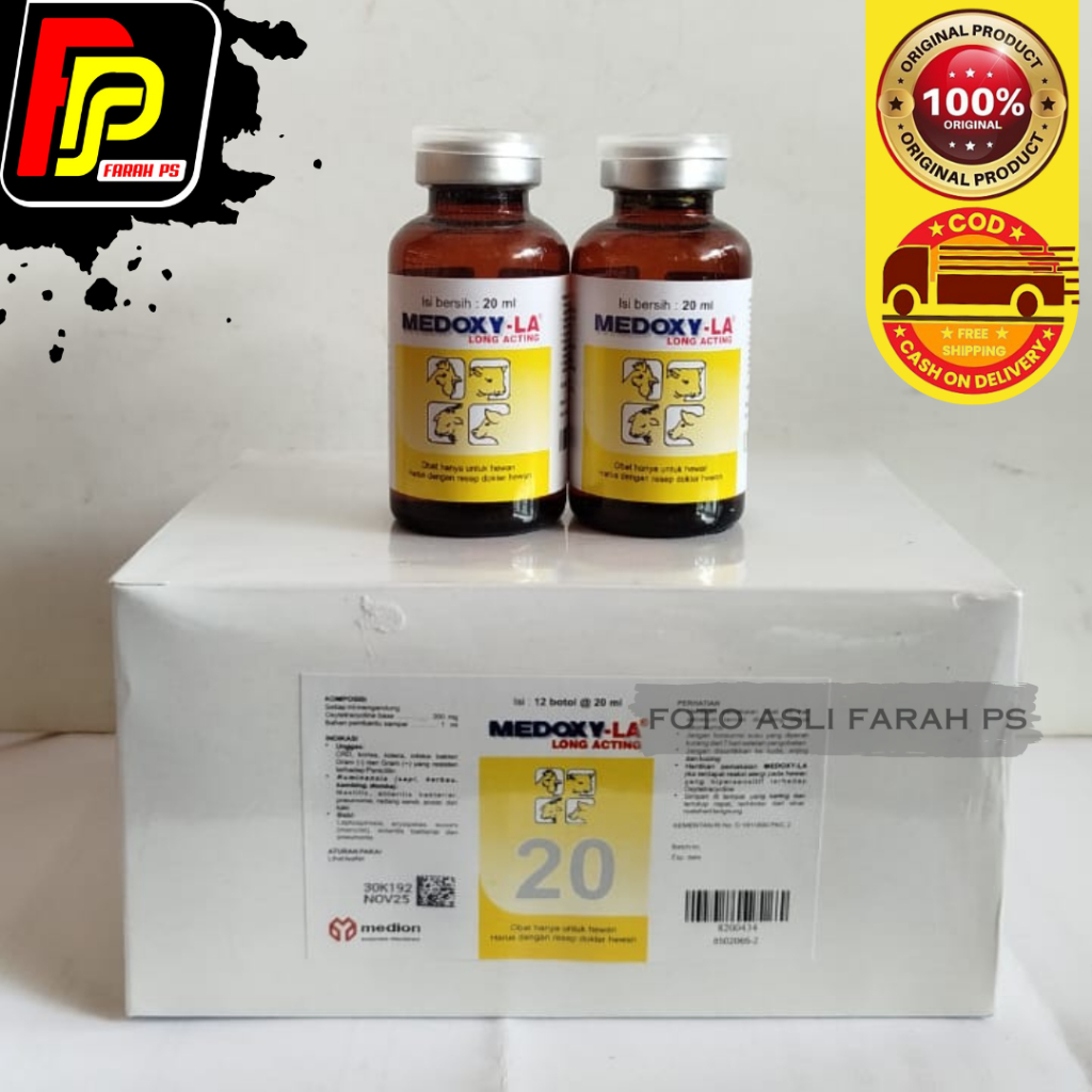 Jual Medoxy LA 20 ml Antibiotik hewan ternak | Shopee Indonesia