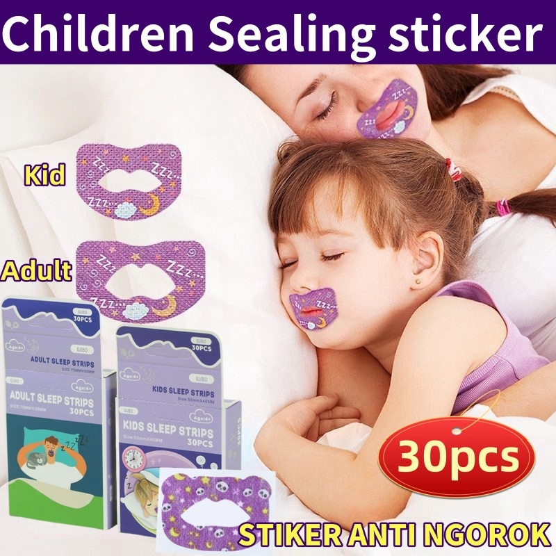 Jual 30Pcs Plaster Mulut Stiker Mulut Hiu Teen/Adult Strip Tidur ...