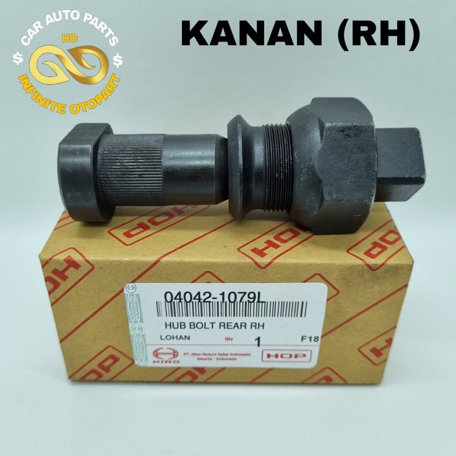 Jual BAUT RODA BELAKANG HUB BOLT REAR KANAN RH HINO LOHAN HOP | Shopee ...