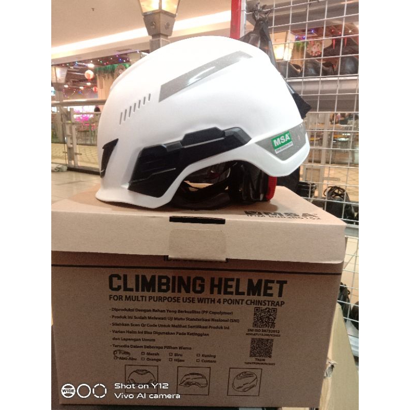 Jual Helm safety MSA climbing H1 trivent putih lokal fastrack SNI ...