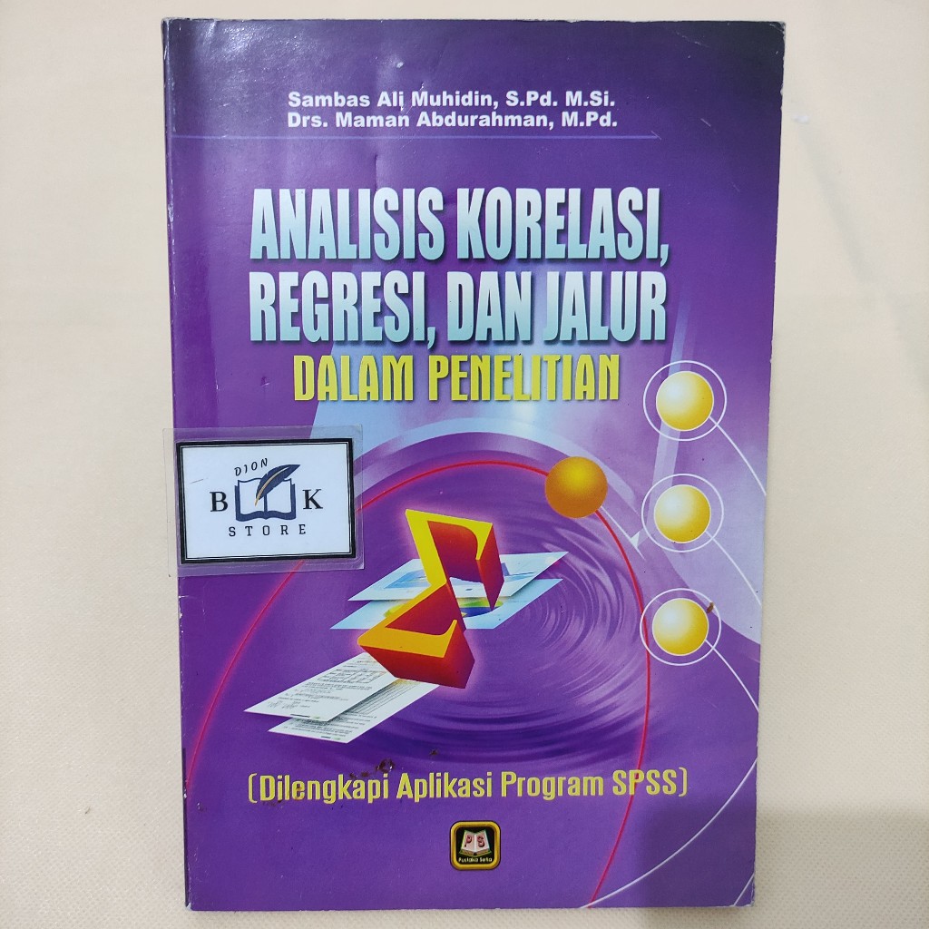 Jual (ORIGINAL) Buku Analisis Korelasi dan Jalur Dalam Penelitian - Dilengkapi Aplikasi Program ...
