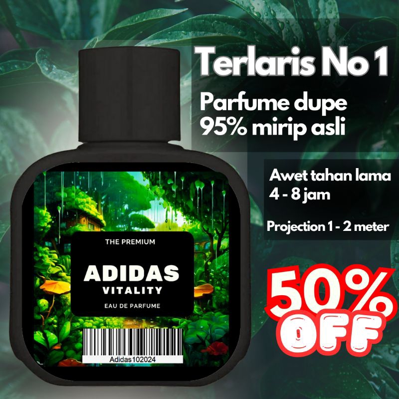 Jual ADIDAS VITALITY Parfum Pria / Wanita Tahan Lama Unisex | Premium ...