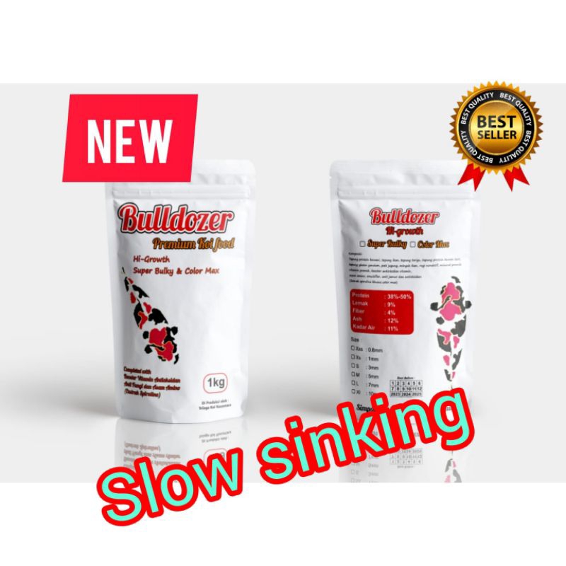 Jual Bulldozer Koi Food Super Bulky (Tipe Sinking/Tenggelam) | Shopee ...