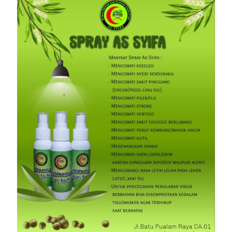 Jual Produk Keren Spray As Syifa ThibbunNabawi Original | Shopee Indonesia