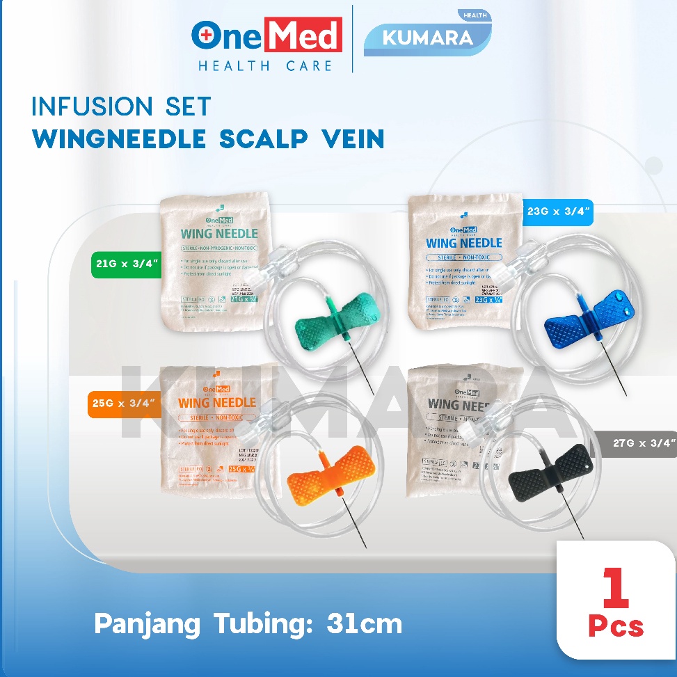 Jual Grosir Belanja ONEMED Wing Needle Scalp Vein Set PACK | Shopee Indonesia