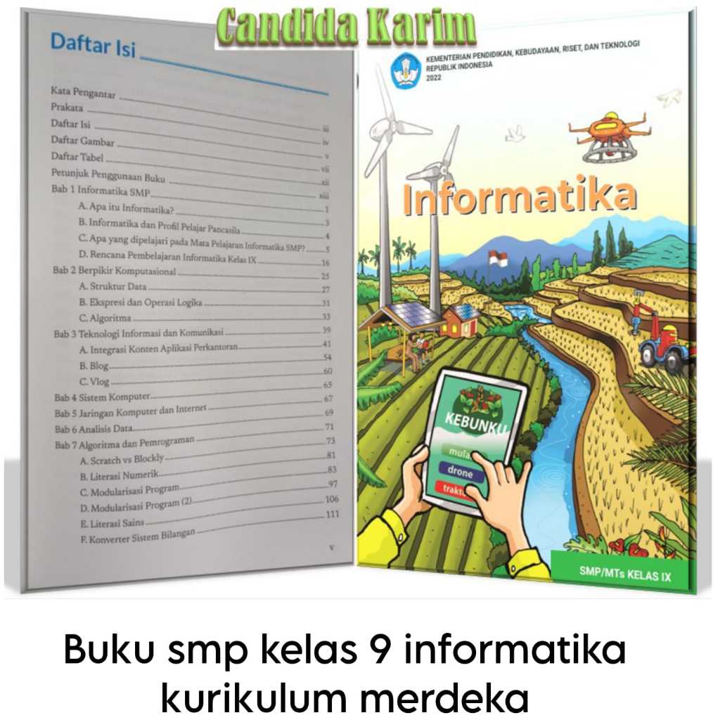 Jual Buku smp kelas 9 3 IX informatika kurikulum merdeka kurmer ...