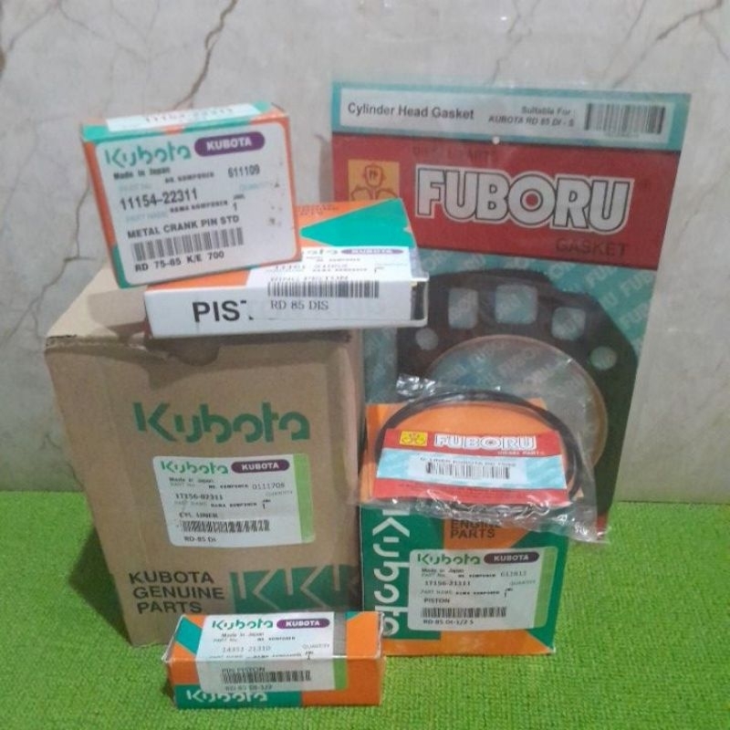 Jual paket piston cylinder liner mesin diesel kubota RD85 DI 1/2S paket seker buring diesel ...