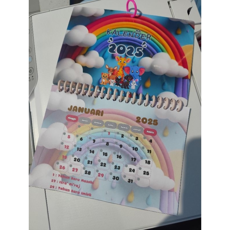 Jual Kalender Dinding 2025 Kalender 2025 Kalender Dinding Desain ...