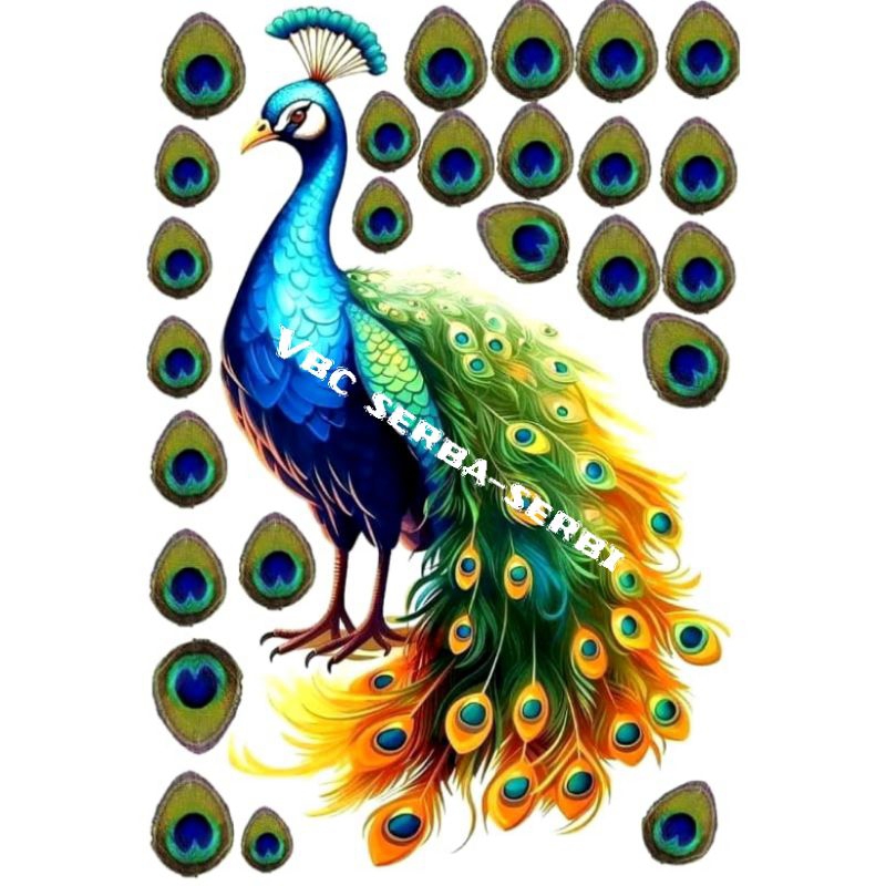 Jual TOPPER BURUNG MERAK SESERAHAN / HIASAN BUKET UANG / TOPPER BUKET ...