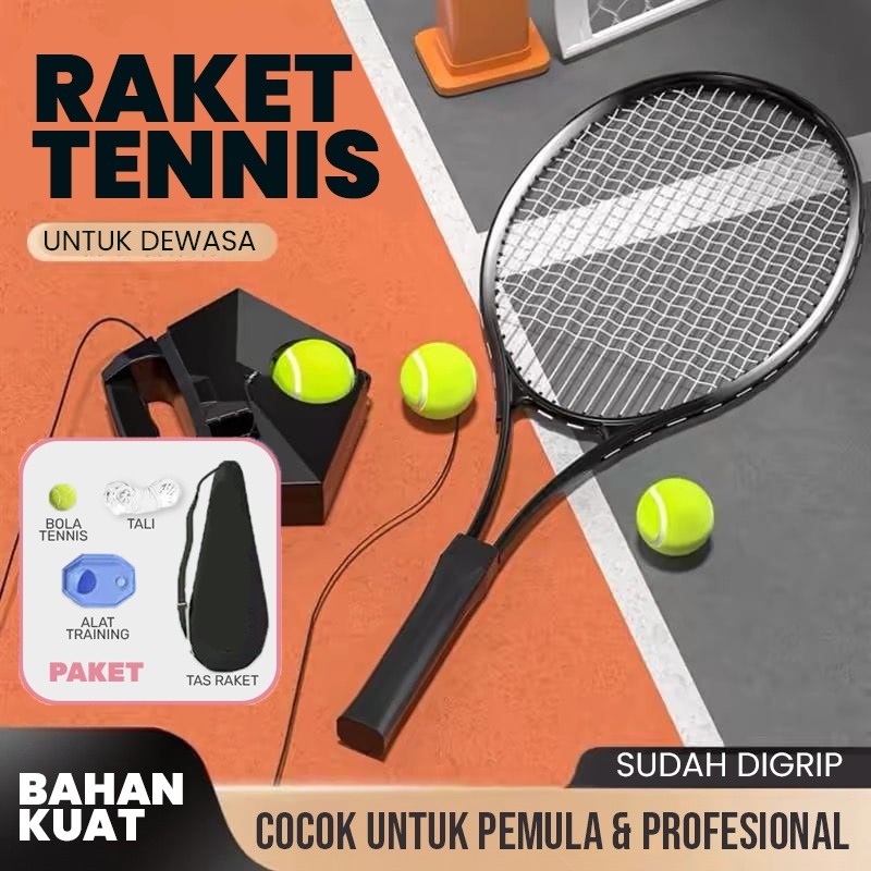 Jual BBAK SET LATIHAN Raket Tenis Dewasa Bola Tenis Bahan Berkualitas ...