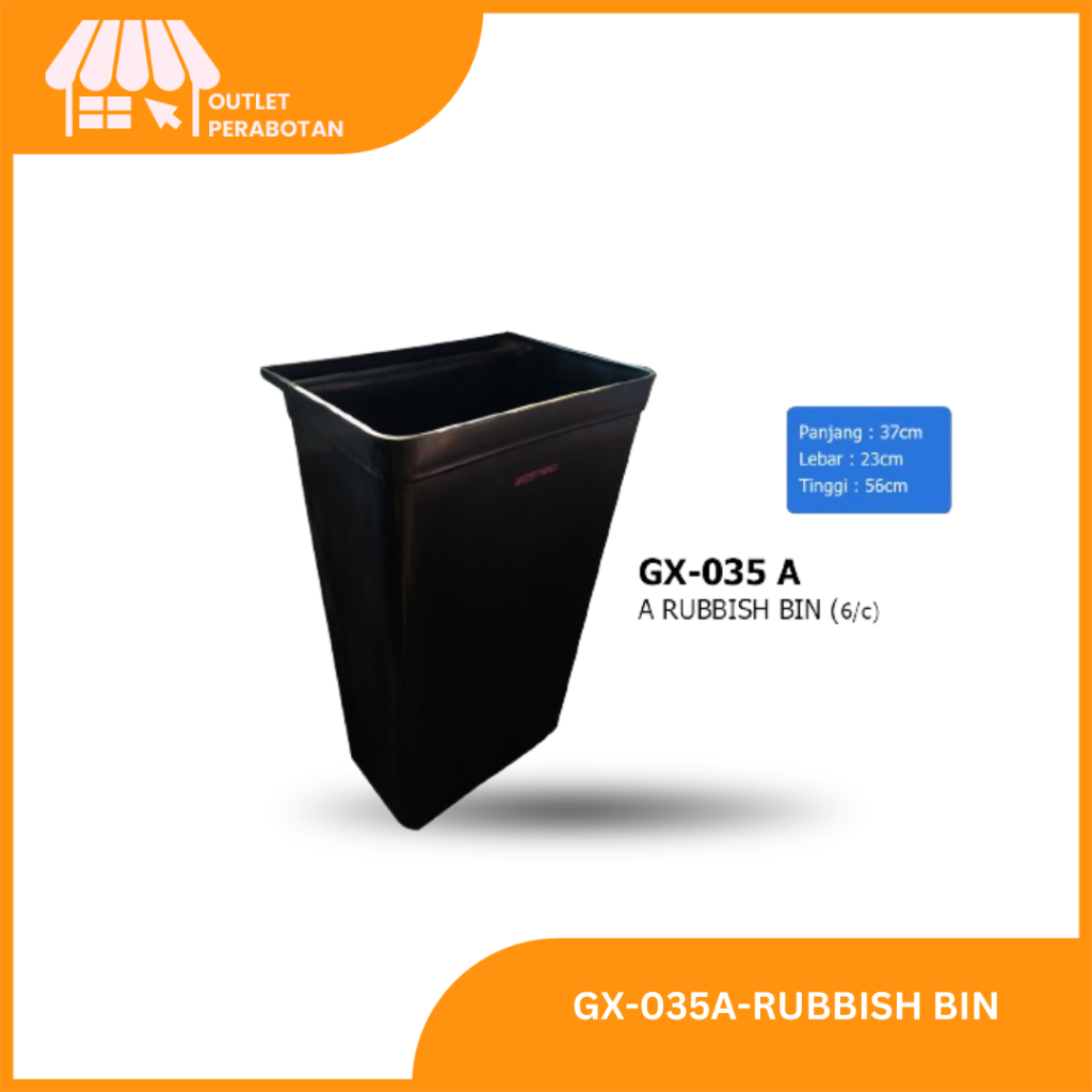 Jual TONG SAMPAH / GX-035A-RUBBISH BIN AKEBONNO(6/CTN) | Shopee Indonesia