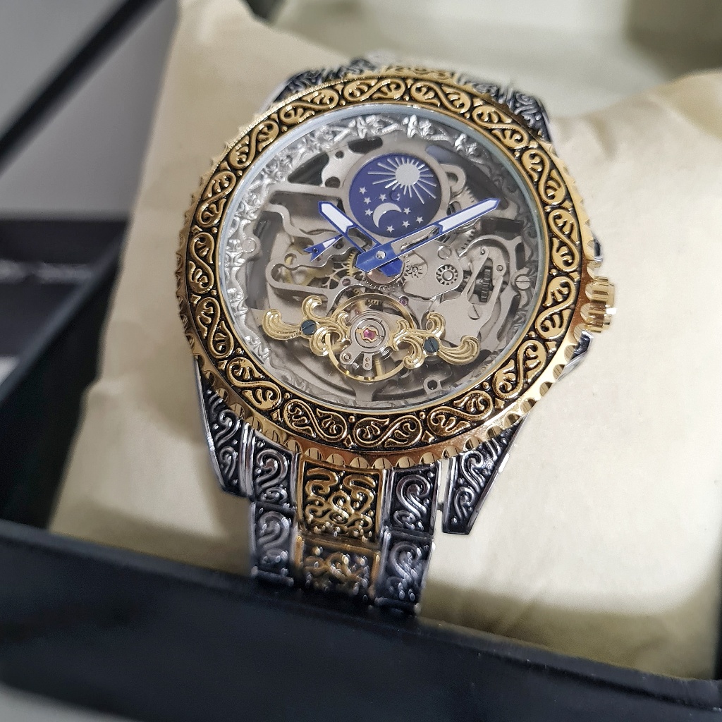 Jual FORSINING Jam Tangan Pria Original Automatic Otomatis Mechanical ...