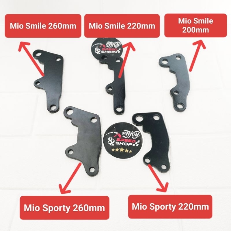 Jual breket mio smile & mio sporty untuk nissin samurai / Kaliper rcb ...