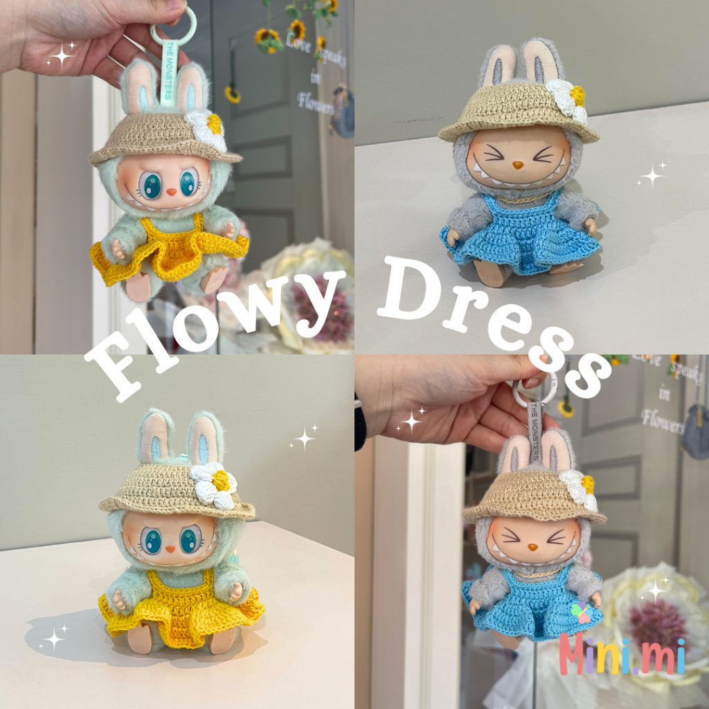 Jual BAJU LABUBU FLOWY DRESS | Labubu shirt | Labubu Costume v1 v2 ...