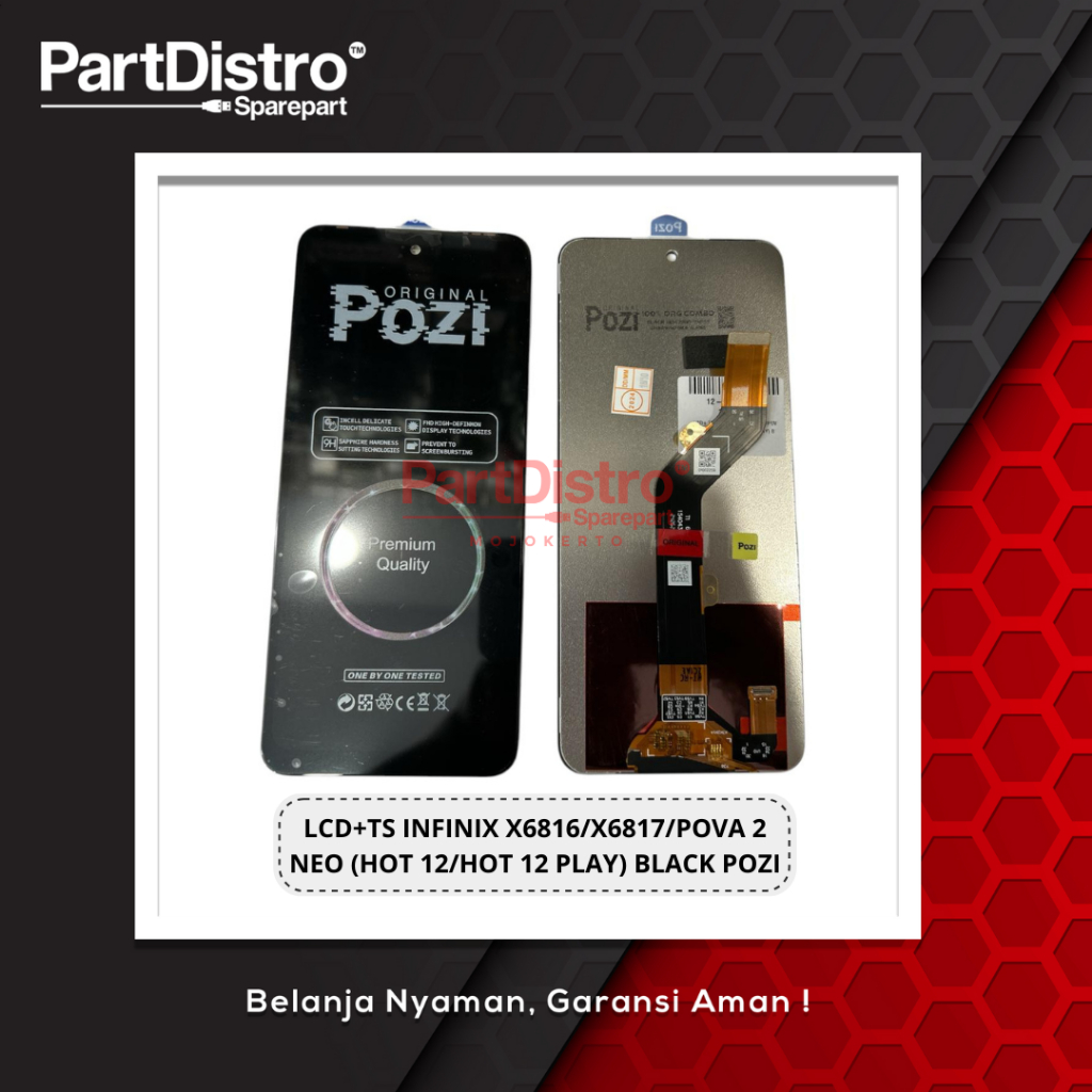 Jual LCD+TS INFINIX X6816/X6817/X6819/X6825/X6835B/HOT 30 PLAY/POVA NEO ...