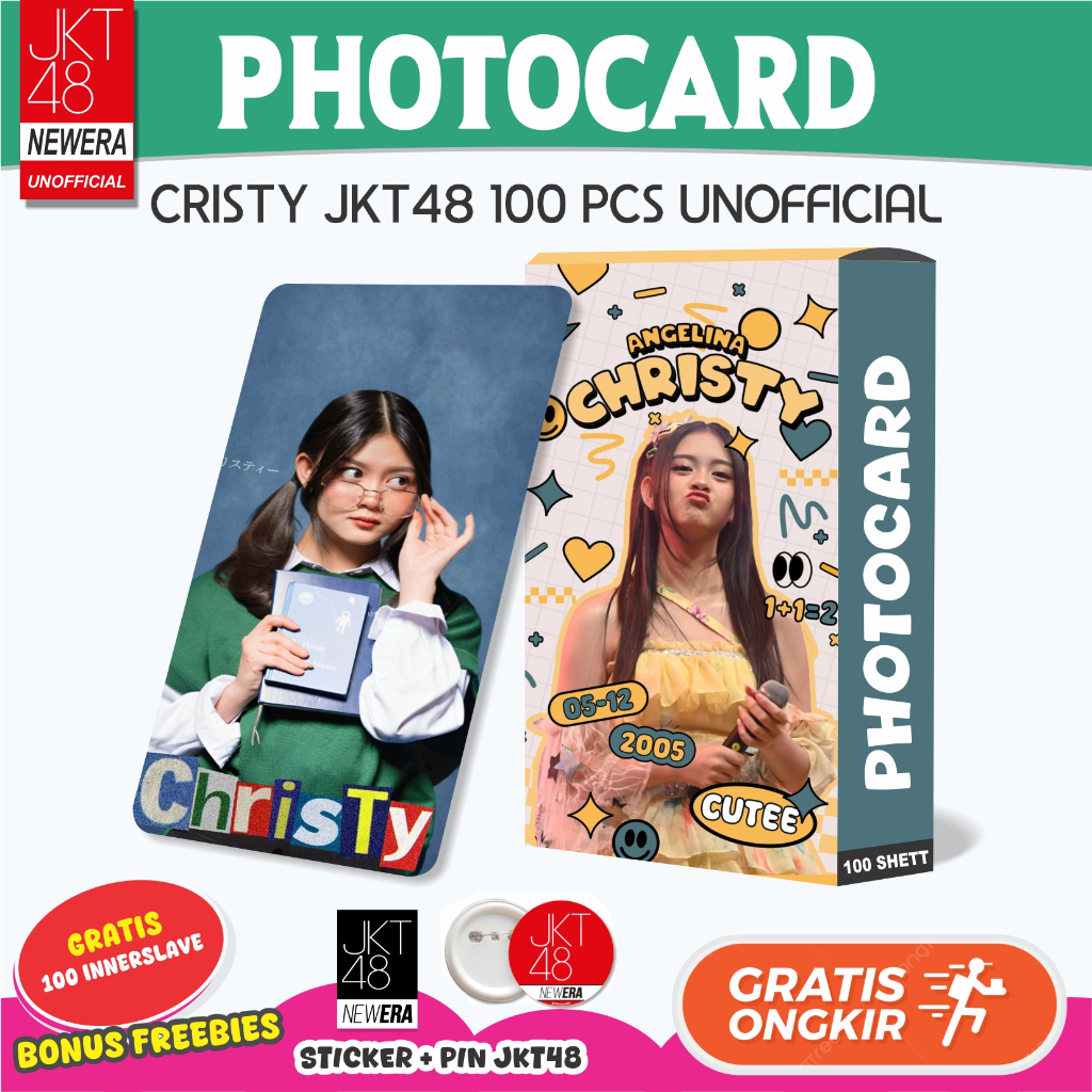 Jual Photocard Cristy JKT48 100 Pcs Bonus Innersleeve + Sticker PIN ...