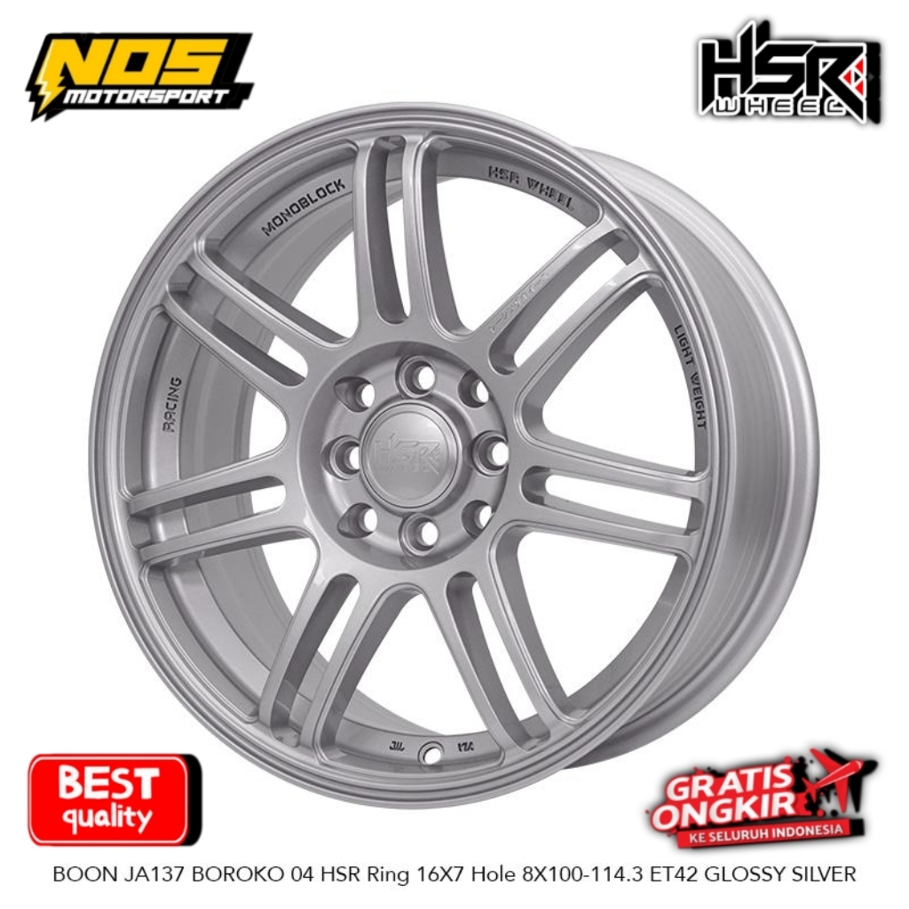 Jual VELG JAZZ AVANZA BRIO YARIS R16 LEBAR 7 BAUT 4X100/4X114 ET42 HSR BOON RING 16 | Shopee ...