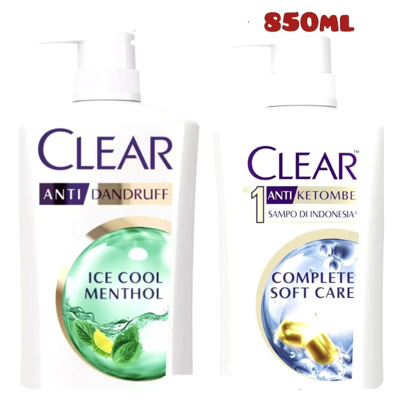 Jual CLEAR Shampo Anti Ketombe Menthol Segar, Complete Soft Care Super ...