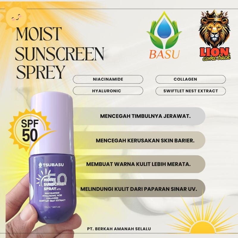 Jual sunscreen TSUBASU Basu | Shopee Indonesia