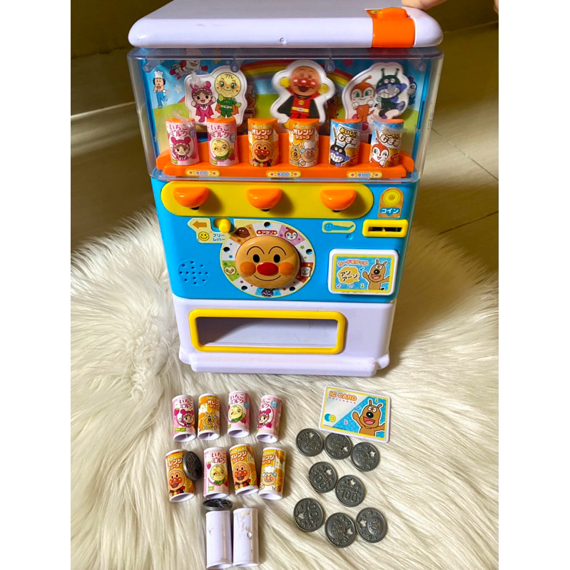 Jual Anpanman vending machine toy. Insert a coin and press the lever to ...