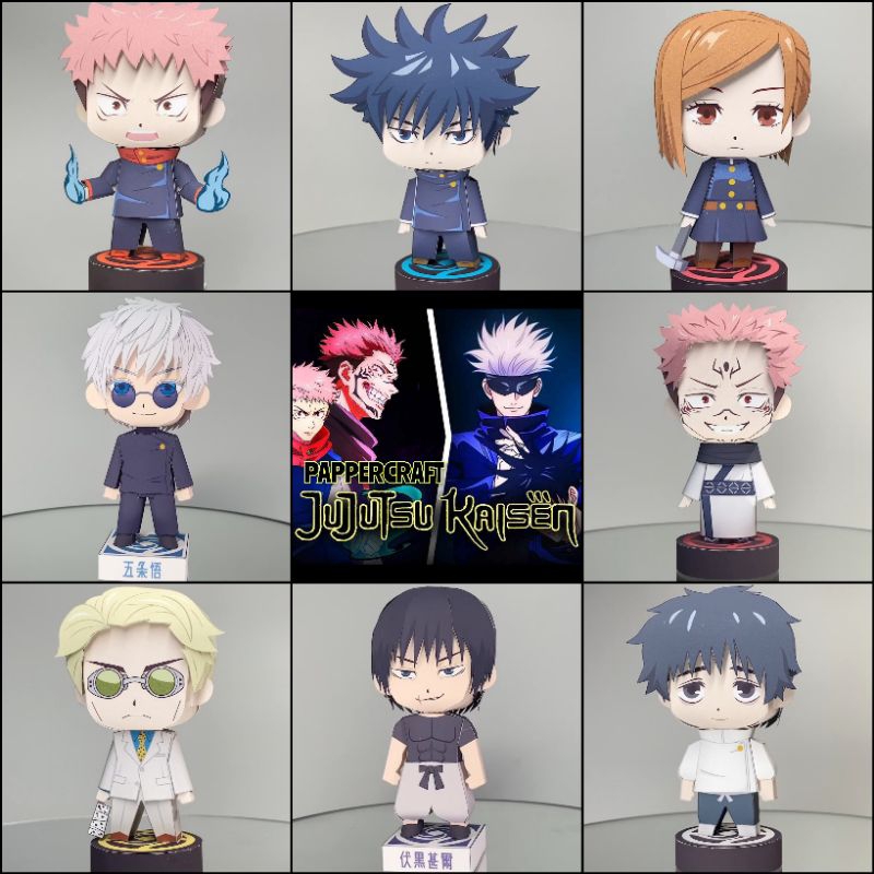 Jual Jujutsu Kaisen Paper craft anime yuji itadori satoru gojo sukuna ...