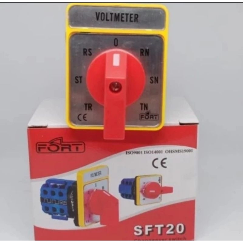 Jual Selektor Volt 7 Posisi Cam Switch Rotary 3P 20A SFT-20-7 Fort ...