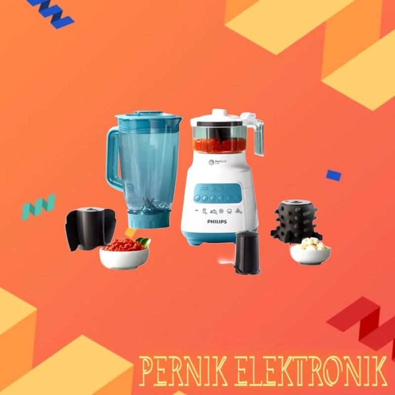 Jual PHILIPS HR2223/70 Blender Plastik 2 Liter 4in1 Chopper, Sambal ...