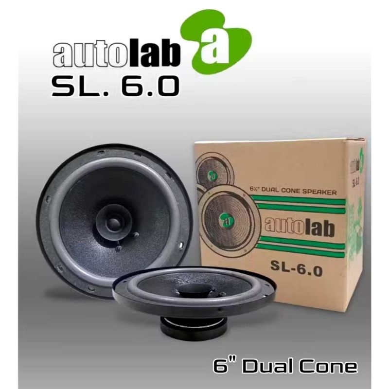 Jual Speaker Coaxial 6 inch Autolab SL-6.0 Dual Cone Speaker Pintu Mobil | Shopee Indonesia