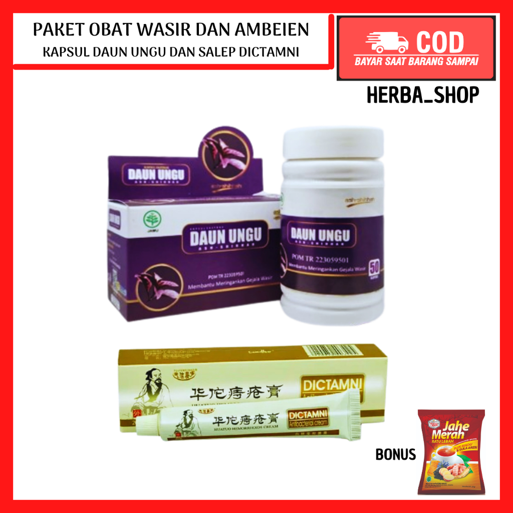 Jual PAKET Kapsul Daun Ungu Obat Untuk Wasir Ambeien Benjolan Dubur Ambeyen Paling Ampuh Ekstrak ...