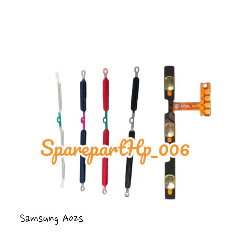 Jual TOMBOL SET + FLEXIBEL ON OFF VOLUME SAMSUNG A02S KOMPLIT SATU SET ORI | Shopee Indonesia