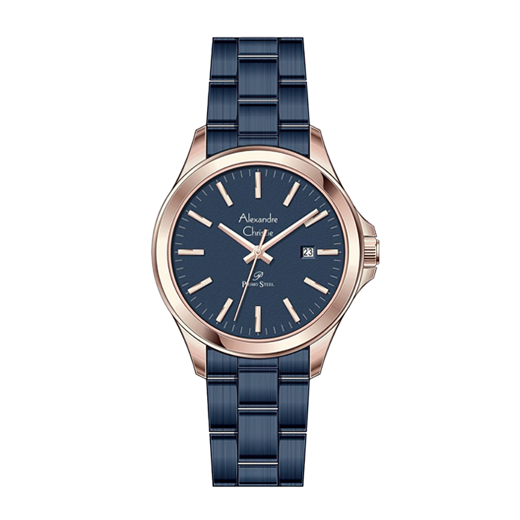 Jual Jam Tangan Wanita Alexandre Christie Primo Steel AC 1026 LDBURBU ...