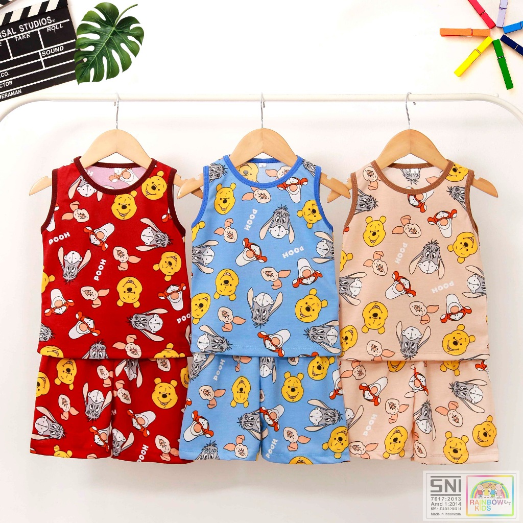 Jual RAINBOW - SETELAN SINGLET ANAK UNISEX COWOK / CEWEK 1-5 TAHUN ...