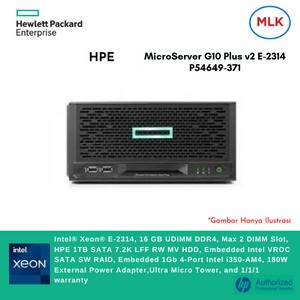Jual HPE ProLiant MicroServer G10 Plus v2 E-2314 P54649-371 | Shopee ...