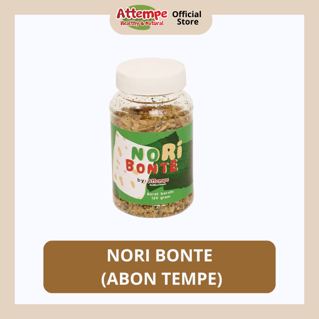 Jual ATTEMPE Abon Tempe Rasa Nori dari Kedelai Lokal Non-GMO yang Gurih dan Nikmat NORI BONTE ...