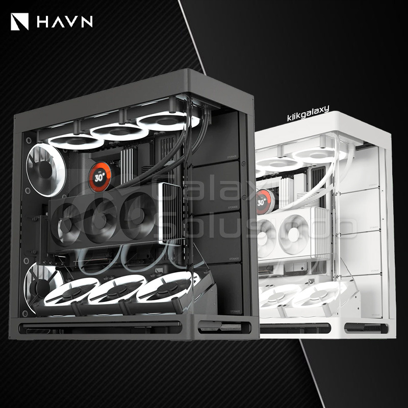 Jual HAVN HS 420 VGPU Base Edition Dual Chamber Mid-Tower ATX Tempered ...