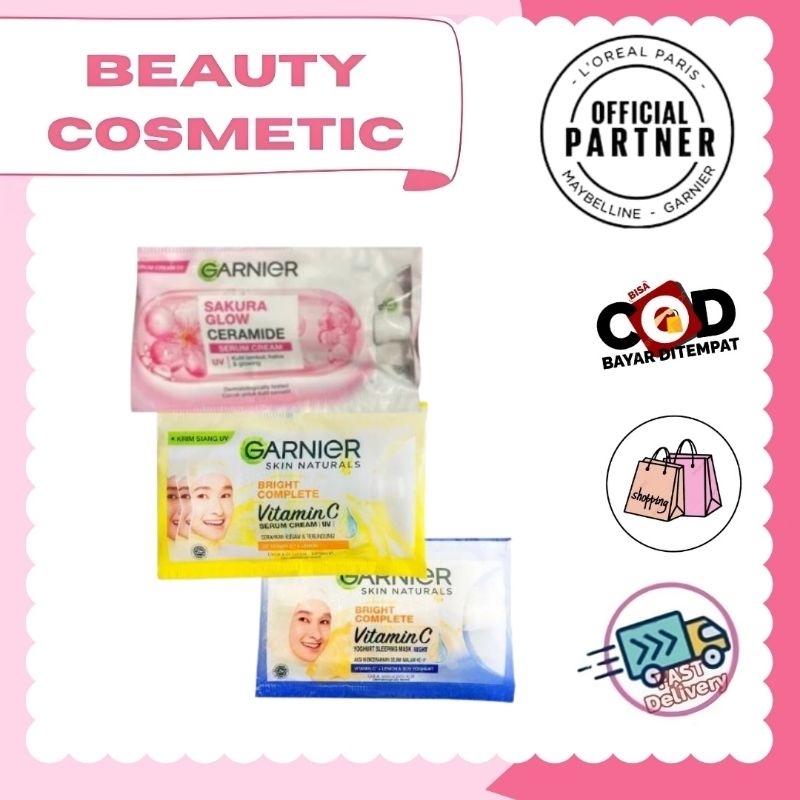 Jual Garnier Sachet Youghrt Sleeping Mask | Bright Complete | Sakura ...