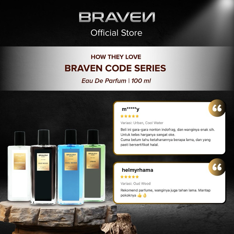 Jual [READY STOCK] Braven Code Series Eau de Parfum | Parfum Pria Tahan Lama | Shopee Indonesia