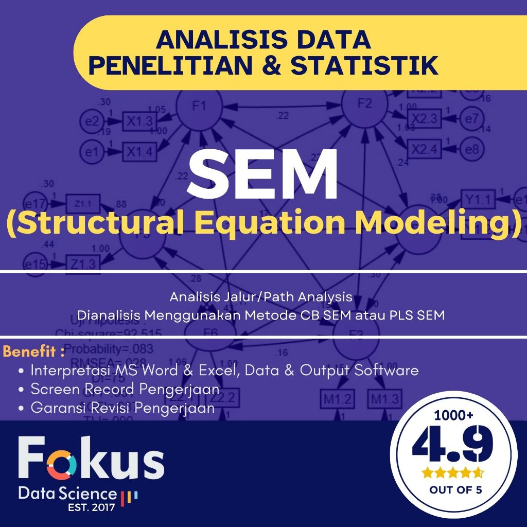 Jual SEM (Structural Equation Modeling) analisis data penelitian ...