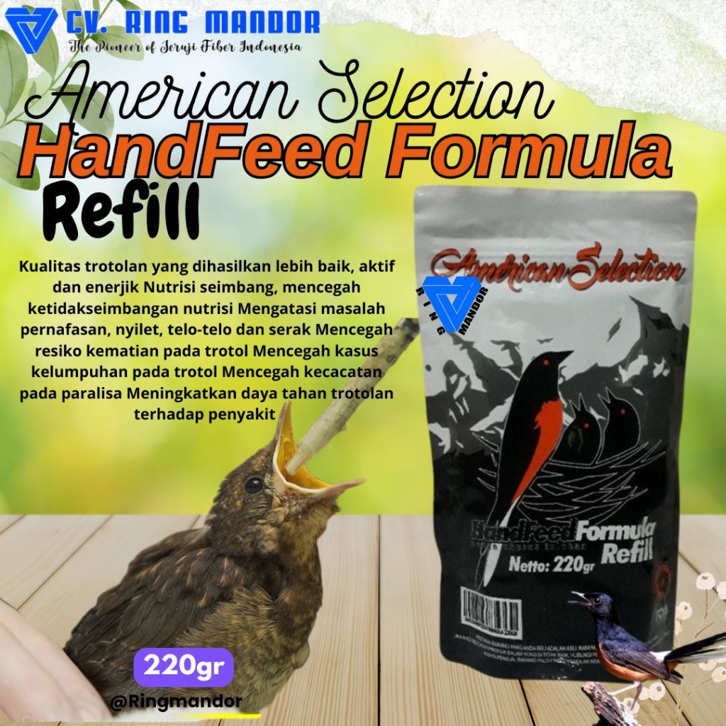 Jual AMS LOLOHAN MURAI AMERICAN SELECTION FORMULA REFILL 220GR Pakan ...