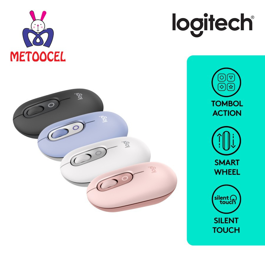 Jual Logitech POP ICON MOUSE Portabel Bluetooth Nirkabel Silent Touch ...