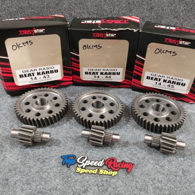 Jual GEAR RASIO TRASTAR GIGI RASIO UKURAN 14 - 43 / 14 - 44 / 14 - 45 ...
