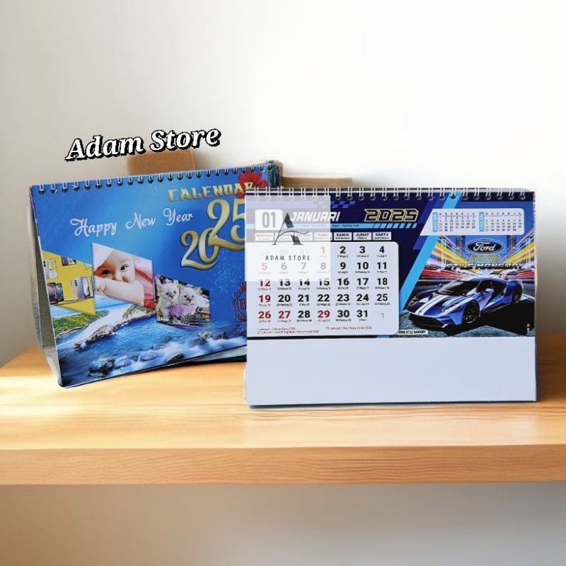 Jual Kalender meja 2025 kalender meja standar BO Km 10 Dream Cars ...