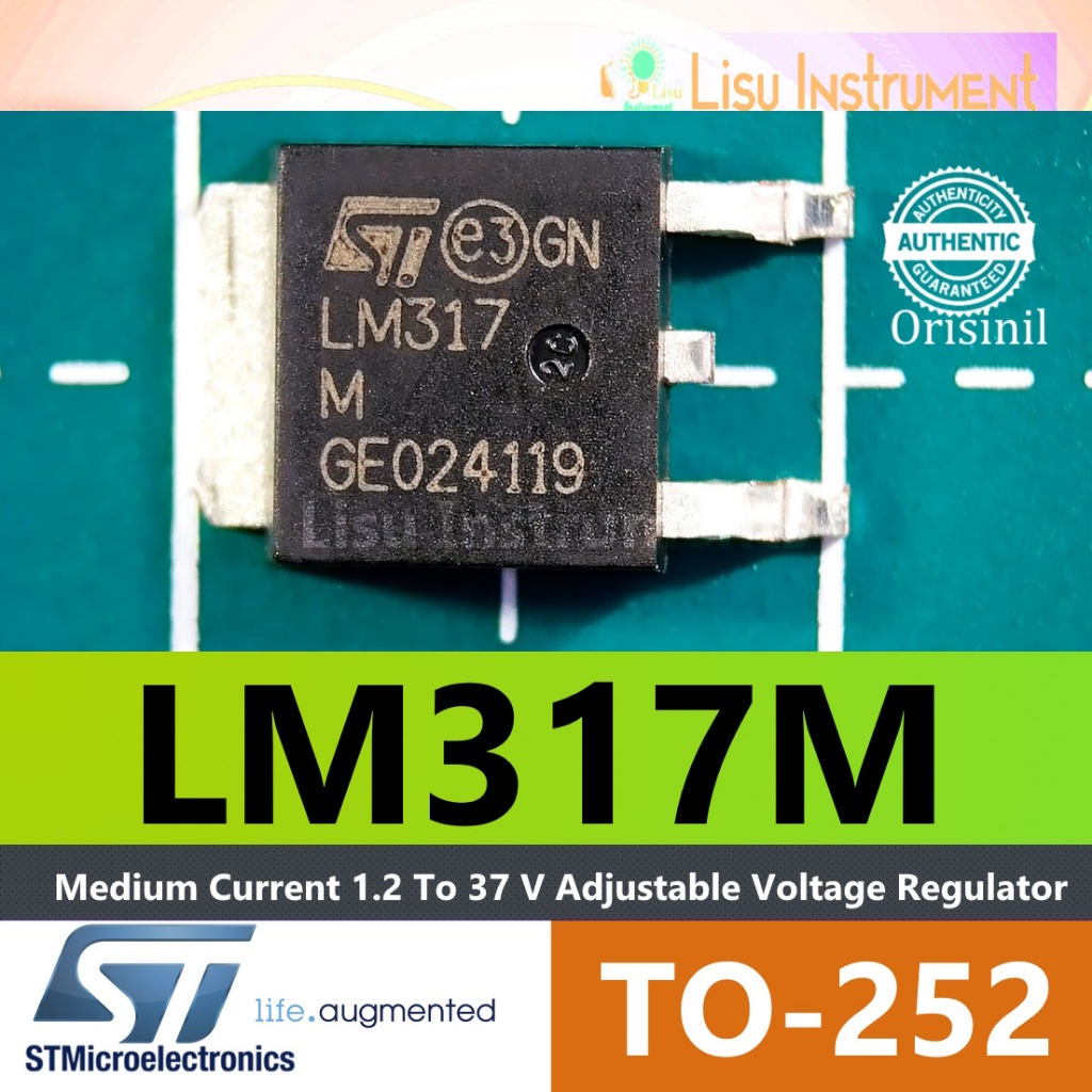 Jual LM317M Medium Current Adjustable Voltage Regulator LM317 TO-252 ...