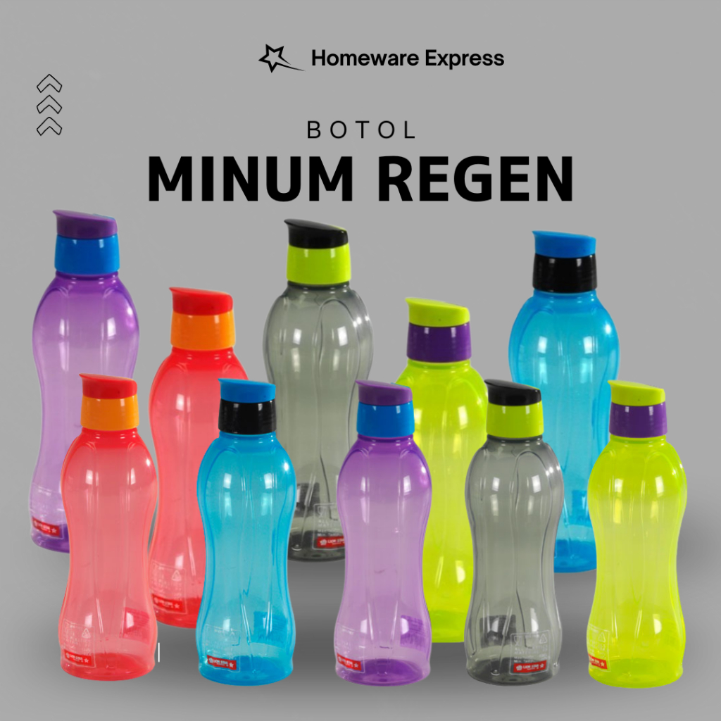 Jual REGEN - BOTOL UK 400ML DAN 600ML/ BOTOL AIR MINUM PLASTIK | Shopee ...