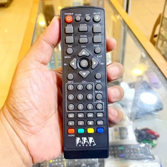 Jual REMOT REMOTE SET TOP BOX DVB-T2 TANAKA DUS BIRU BODY BESI GRADE ...