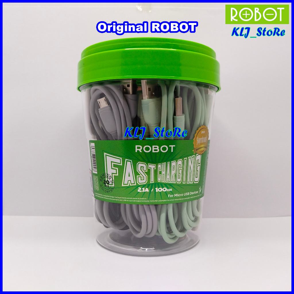 Jual Kabel Data Robot RBM100S Micro USB Data Cable (1 TOples isi 20 Pcs) | Shopee Indonesia