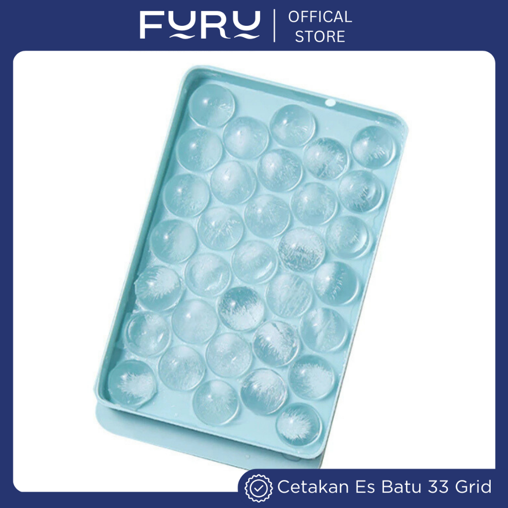 Jual FURU Cetakan Jelly Bulat Es batu Bulat 33 Grid Alat Cetak Puding ...
