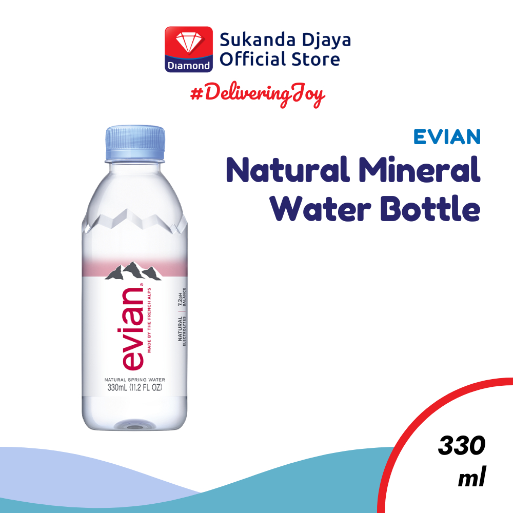 Jual Evian Natural Mineral Water PET 330 Ml | Shopee Indonesia